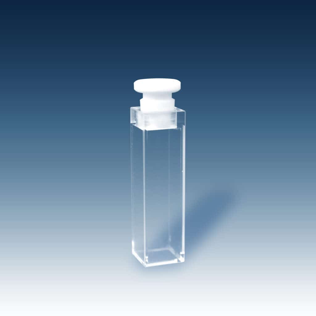 Standard UV Fluorometer Cell with Teflon Stopper and Round Bottom Type ...